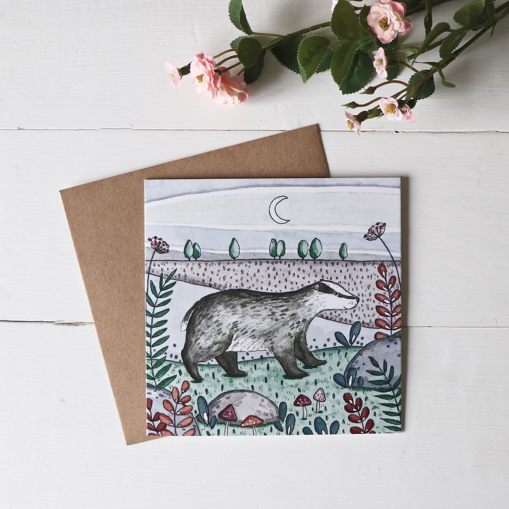 Badger Card – Tosca's Corner