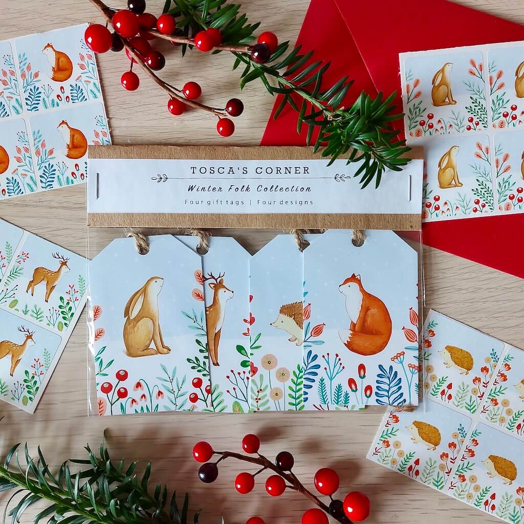 Sticker & Gift Tag Bundle – Tosca's Corner